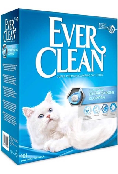 Ever Clean Everclean Extra Strong Clumping Unscented 10L Ekstra Güçlü Topaklanan Kokusuz Kedi Kumu Ever Clean Everclean Extra Strong Clumping Unscented 10L Ekstra Güçlü Topaklanan Kokusuz Kedi Kumu