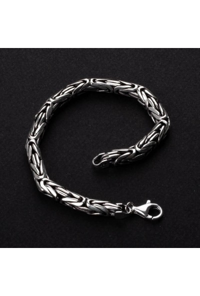 Candie Silver 9 Mm-51 gr Kral Zincir Gümüş Bileklik Candie Silver 9 Mm-51 gr Kral Zincir Gümüş Bileklik