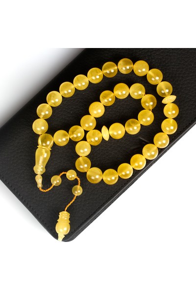 Tesbihcibaba Koleksiyonluk Osmanlı Tasarım Buğulu Kehribar Tesbih TB9714