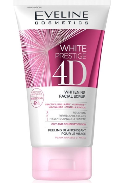 Eveline Beyazlatıcı Yüz Scrubı – 4d White Prestige 150 ml