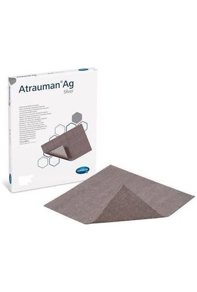 Hartmann Atrauman Ag 1 Adet 10x10 Gümüşlü Yara Bakım Tedavi Örtüsü Hartmann Atrauman Ag 1 Adet 10x10 Gümüşlü Yara Bakım Tedavi Örtüsü