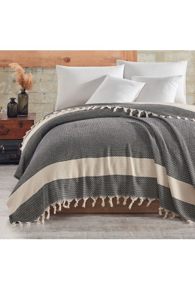 Şilay Home Şilay Çift Kişilik Pike Çizgili Lacivert Renk