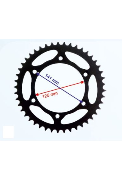 RK Ktm Exc 500 Rk Çelik Arka Dişli B4403-50 (2012-2015)