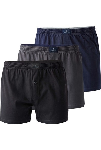 josejuan 3'lü Erkek Boxer %100 Pamuk Örme Penye MDJNWUWBOX112052U