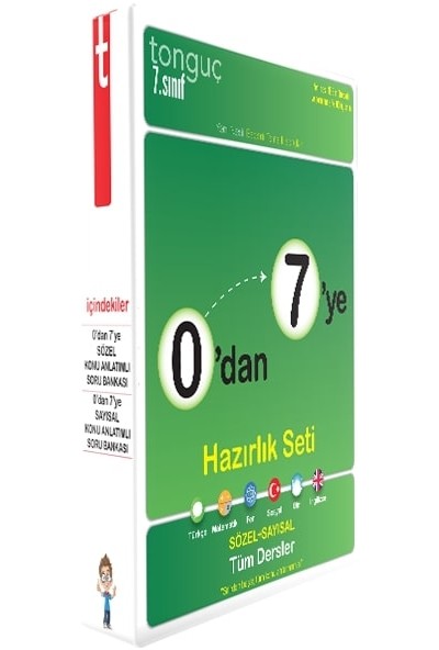 Tonguç Akademi 7.Sınıf 0 dan 7 ye Sayısal Sözel Konu Anlatımlı Soru Bankası Seti Tonguç Akademi 7.Sınıf 0 dan 7 ye Sayısal Sözel Konu Anlatımlı Soru Bankası Seti