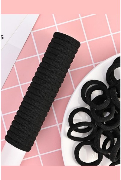 H&E Design Kadın 50'li Siyah Lastik Toka Seti H&E Design Kadın 50'li Siyah Lastik Toka Seti