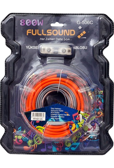 Fullsound G-506C Oto Anfi Kablo Seti Fullsound G-506C Oto Anfi Kablo Seti