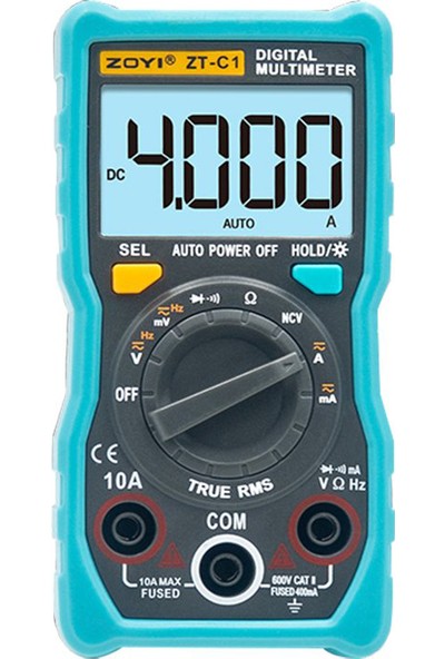 Zoyi Zt-C1 Dijital Multimetre Ölçü Aleti