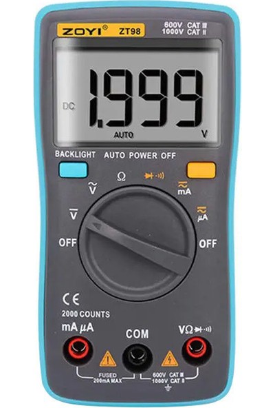 Zoyi Zt-98 Multimetre Ölçü Aleti Zoyi Zt-98 Multimetre Ölçü Aleti