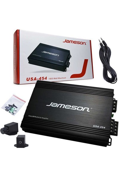 Jameson USA-454 4 Kanal 1800 Watt Oto Anfi (Bass Kontrollü)