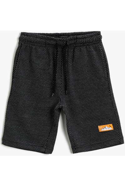 Koton Erkek Çocuk Bağcıklı Şort Logolu