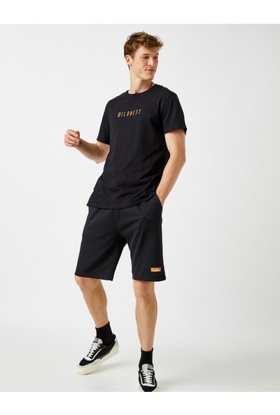 Koton Logolu Spor Bermuda Şort