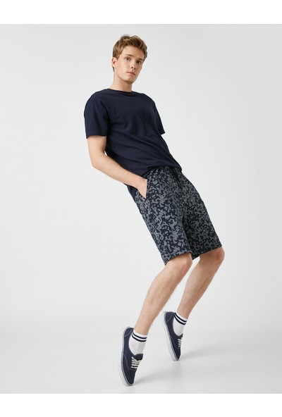 Koton Erkek Desenli Bermuda Şort Koton Erkek Desenli Bermuda Şort