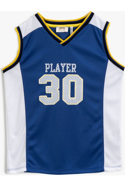 Koton Erkek Çocuk Baskılı Atlet Renk Bloklu