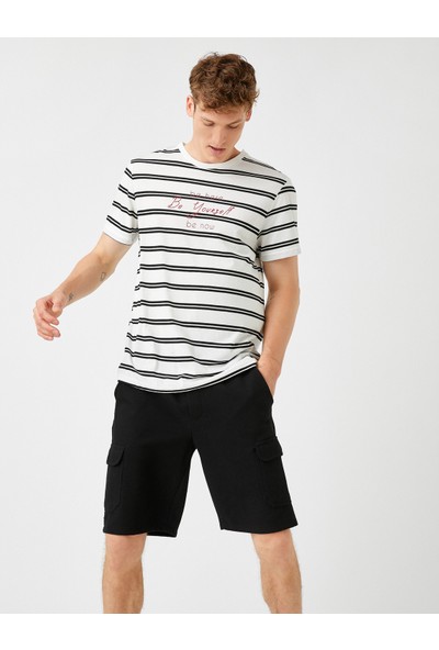 Koton Cepli Kargo Bermuda Şort
