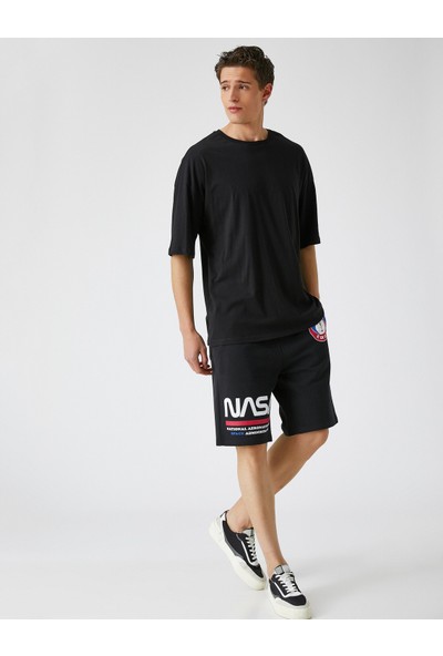 Koton NASA Bermuda Şort Lisanslı Pamuklu