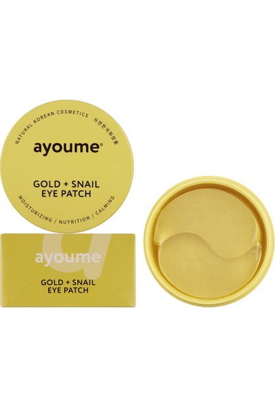 Ayoume Altın Salyangoz Göz Maskesi - Gold Snail Eye Patch 1.4g x 60 Adet Ayoume Altın Salyangoz Göz Maskesi - Gold Snail Eye Patch 1.4g x 60 Adet
