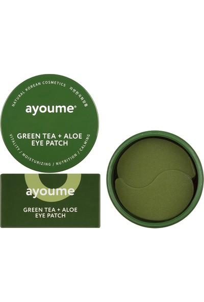 Ayoume Yeşil Çay + Aloe Göz Maskesi - Green Tea + Aloe Eye Patch 1.4g x 60 Adet Ayoume Yeşil Çay + Aloe Göz Maskesi - Green Tea + Aloe Eye Patch 1.4g x 60 Adet
