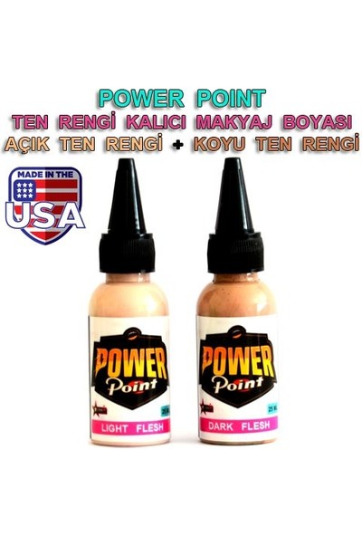 Skygo Açık ve Koyu Ten Rengi Kalıcı Makyaj Boyası Power Poınt Usa 25 ml