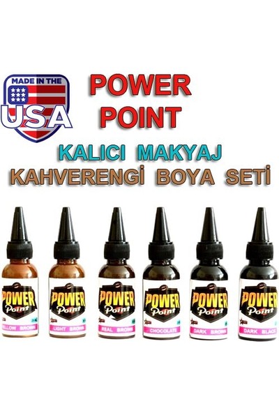 Skygo Kalıcı Makyaj Kaş Boya Seti 6 Renk 25 ml Usa