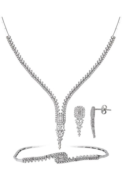 Bilezikci Burçlar 14 Ayar Baget Taşlı Altın Set