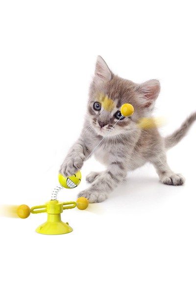 Qualife Hareketli Kedi Oyuncağı - Sarı (Yurt Dışından)