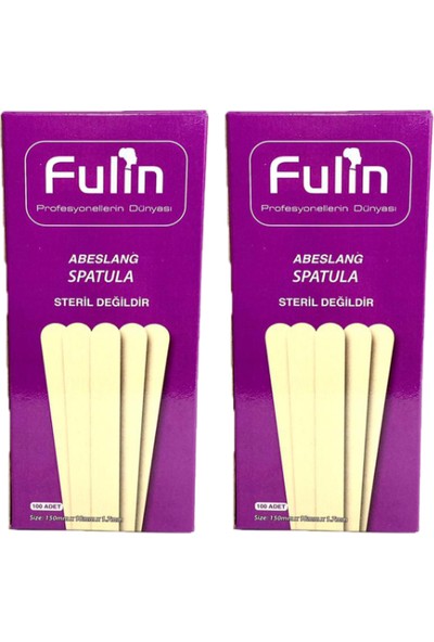 Fulin Ahşap Ağda Spatula 100'LÜ 2 Adet Fulin Ahşap Ağda Spatula 100'LÜ 2 Adet