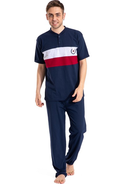 Tampap Erkek Kısa Kollu Pijama Takımı Düğmeli Tampap 845-K Tampap Erkek Kısa Kollu Pijama Takımı Düğmeli Tampap 845-K