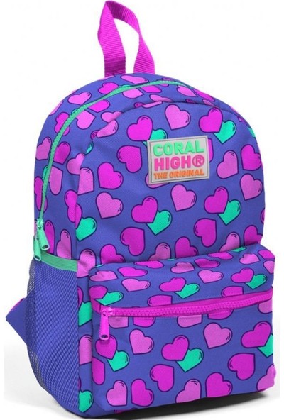 Coral High Kids Kalp Baskılı Kreş Sırt Çantası Coral High Kids Kalp Baskılı Kreş Sırt Çantası
