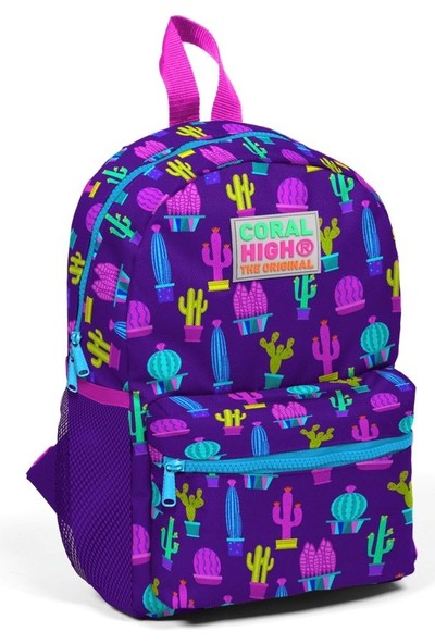 Coral High Kids Kaktüs Baskılı Kreş Çantası