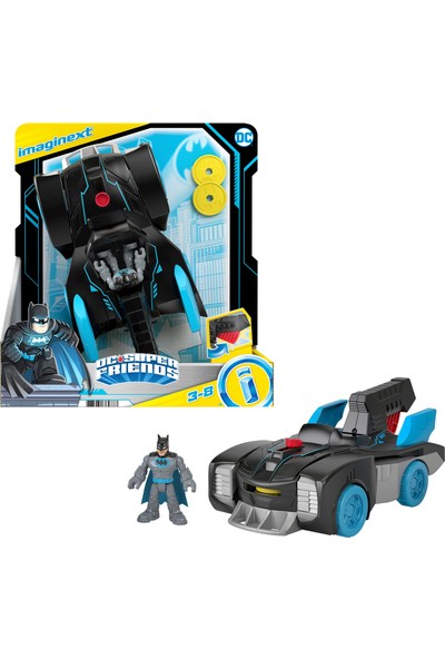 Imaginext Dc Super Friends Bat-Tech Batmobil, Işıklı Batman Figürüyle Tekerlekli, Batwing'e Dönüşür, 3-8 Yaş Arası Çocuklar Için Uygundur GWT24 Imaginext Dc Super Friends Bat-Tech Batmobil, Işıklı Batman Figürüyle Tekerlekli, Batwing'e Dönüşür, 3-8 Yaş Arası Çocuklar Için Uygundur GWT24