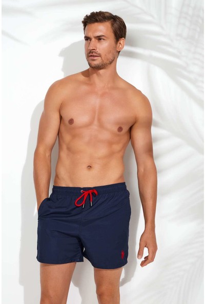 U.s. Polo Assn. Erkek Lacivert Orta Boy Deniz Şortu