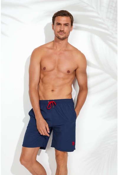 U.s. Polo Assn. Erkek Lacivert Uzun Deniz Şortu