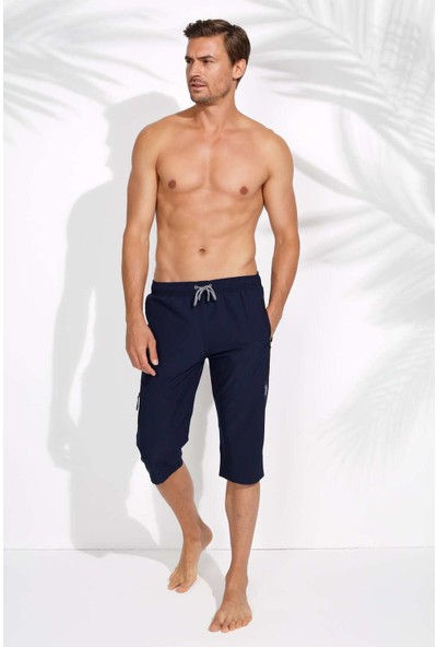 U.s. Polo Assn. Erkek Lacivert Extra Uzun Deniz Şortu