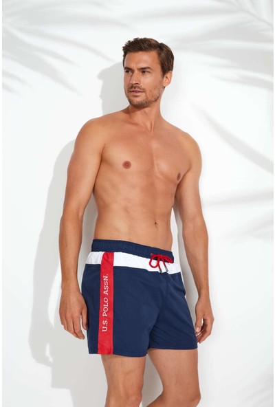 U.s. Polo Assn. Erkek Lacivert Orta Boy Deniz Şortu