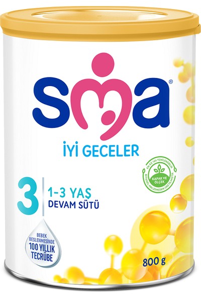Sma İyi Geceler 3 800 gr 1-3 Yaş Devam Sütü