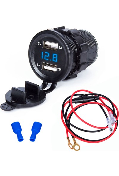 Squeendio Araba Motosiklet Çakmak Şarj Cihazı 12/24 V (Yurt Dışından)