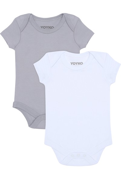 Yoyko 2'li Düz Kısa Kol Body Yoyko 2'li Düz Kısa Kol Body
