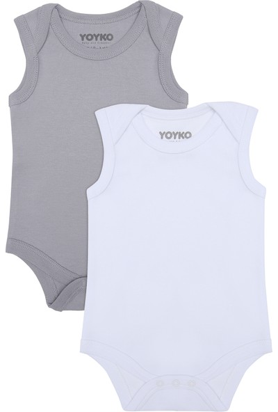 Yoyko 2'li Düz Kolsuz Body Yoyko 2'li Düz Kolsuz Body