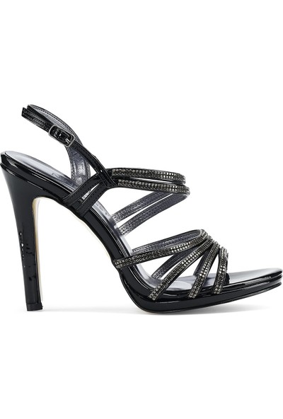 Nine West Nata 1pr Siyah Kadın Topuklu Sandalet