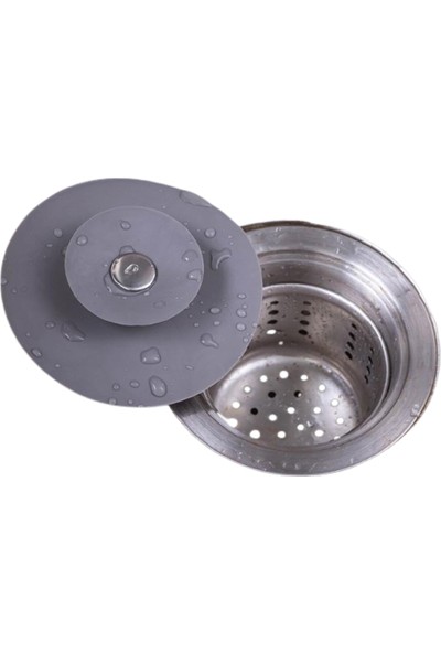 3b Trend Küvet Lavabo Banyo Tıkacı Süzgeci Gider Tıkacı Tıkaç Evye Tıpa - Gri 3b Trend Küvet Lavabo Banyo Tıkacı Süzgeci Gider Tıkacı Tıkaç Evye Tıpa - Gri