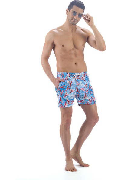 Howin 12510 Desenli Erkek Deniz Şortu