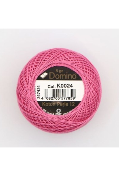 Domino Koton Perle El Nakış Ipliği No:12 K Serisi K024 Domino Koton Perle El Nakış Ipliği No:12 K Serisi K024