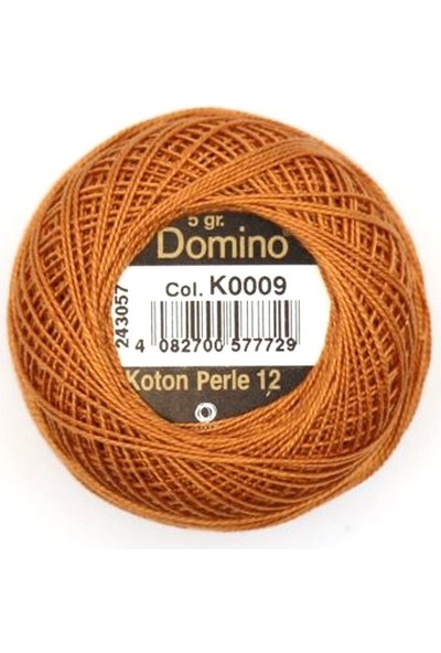 Domino Koton Perle El Nakış Ipliği No:12 K Serisi K009 Domino Koton Perle El Nakış Ipliği No:12 K Serisi K009