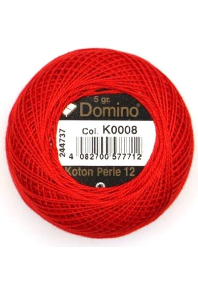 Domino Koton Perle El Nakış Ipliği No:12 K Serisi K008 Domino Koton Perle El Nakış Ipliği No:12 K Serisi K008