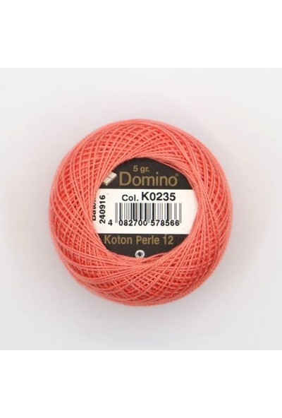 Domino Koton Perle El Nakış Ipliği No:12 K Serisi K235 Domino Koton Perle El Nakış Ipliği No:12 K Serisi K235
