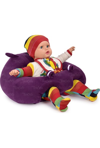 TOKKO Bebek Bebe Yatmaz Oturma Destek Minderi - Bebek Koltuğu - Büyük Bebek Oturağı Bebeyatmaz Mor TOKKO Bebek Bebe Yatmaz Oturma Destek Minderi - Bebek Koltuğu - Büyük Bebek Oturağı Bebeyatmaz Mor