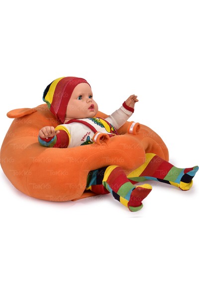 TOKKO Bebek Bebe Yatmaz Oturma Destek Minderi - Bebek Koltuğu - Büyük Bebek Oturağı Bebeyatmaz Turuncu TOKKO Bebek Bebe Yatmaz Oturma Destek Minderi - Bebek Koltuğu - Büyük Bebek Oturağı Bebeyatmaz Turuncu