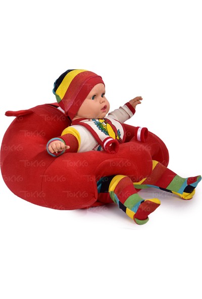TOKKO Bebek Bebe Yatmaz Oturma Destek Minderi - Bebek Koltuğu - Büyük Bebek Oturağı Bebeyatmaz Kırmızı TOKKO Bebek Bebe Yatmaz Oturma Destek Minderi - Bebek Koltuğu - Büyük Bebek Oturağı Bebeyatmaz Kırmızı