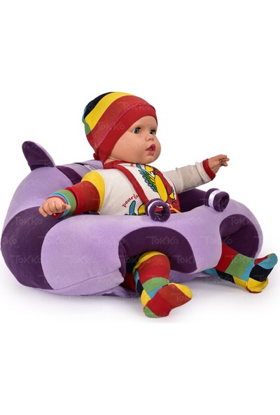 TOKKO Bebek Bebe Yatmaz Oturma Destek Minderi - Bebek Koltuğu - Büyük Bebek Oturağı Bebeyatmaz Lila Mor TOKKO Bebek Bebe Yatmaz Oturma Destek Minderi - Bebek Koltuğu - Büyük Bebek Oturağı Bebeyatmaz Lila Mor